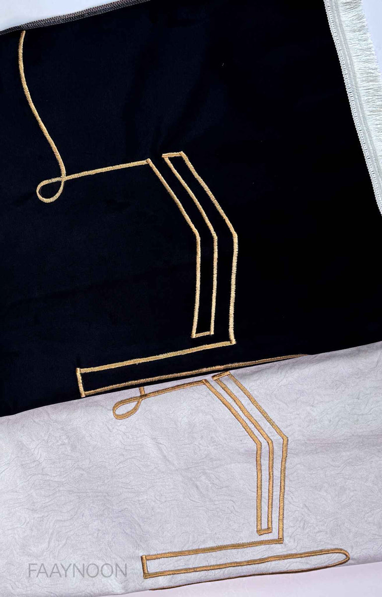 Prayer Matt - Embroidered Kaaba – Faaynoon