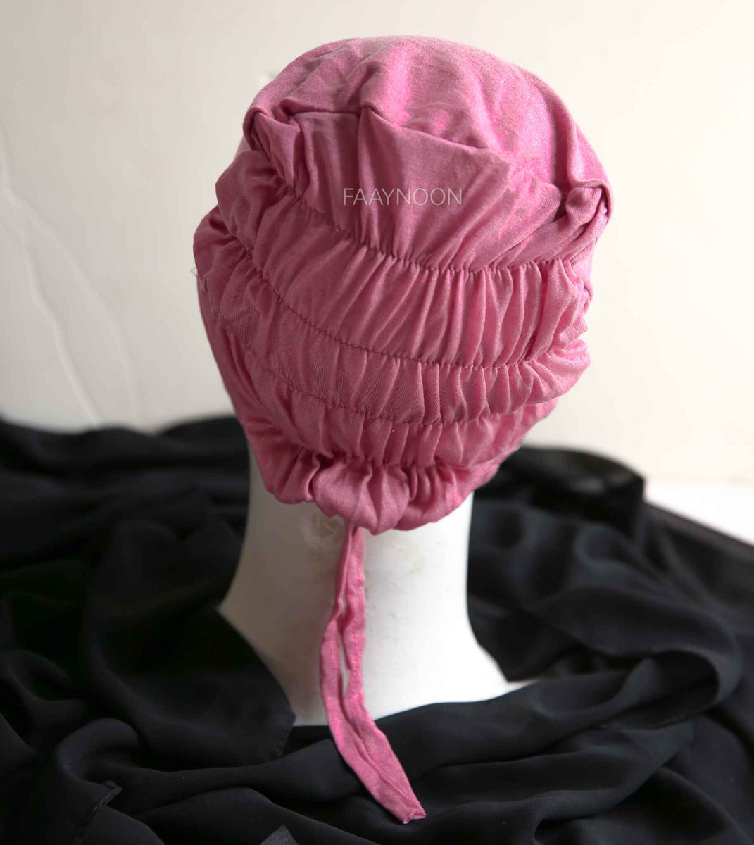 Elasticated Bonnet Cap - Baby Pink – Faaynoon