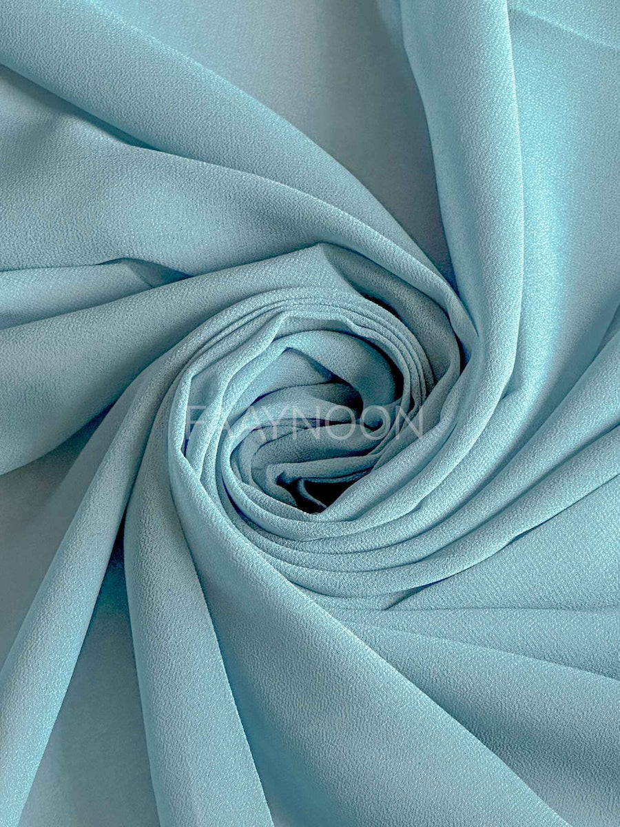 Luxury Chiffon Georgette - Sky Blue – Faaynoon